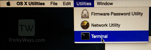 Reset Mac Password On OS X Yosemite Using Terminal In Recovery Mode
