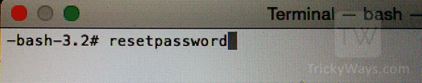 Reset Mac Password On OS X Yosemite Using Terminal In Recovery Mode